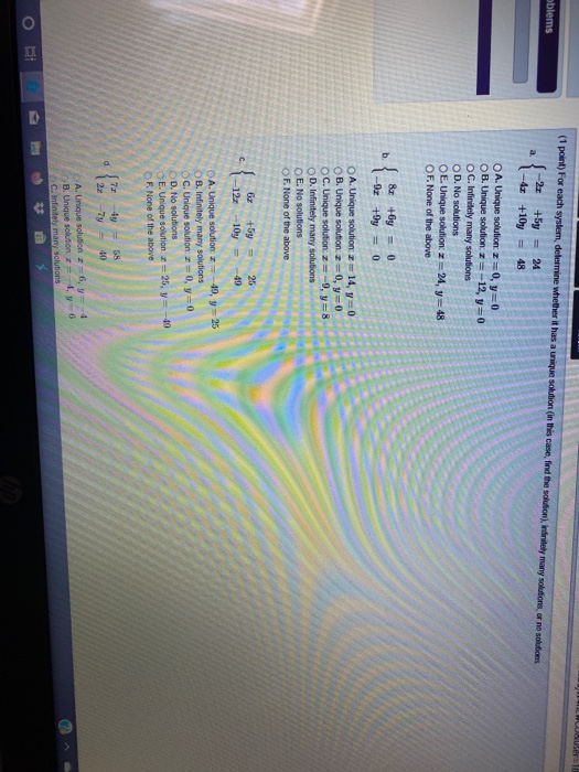 Solved oblems solution in this case, find the solution), | Chegg.com