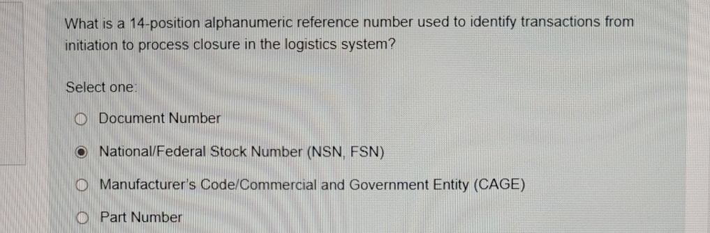Solved What is a 14-position alphanumeric reference number | Chegg.com