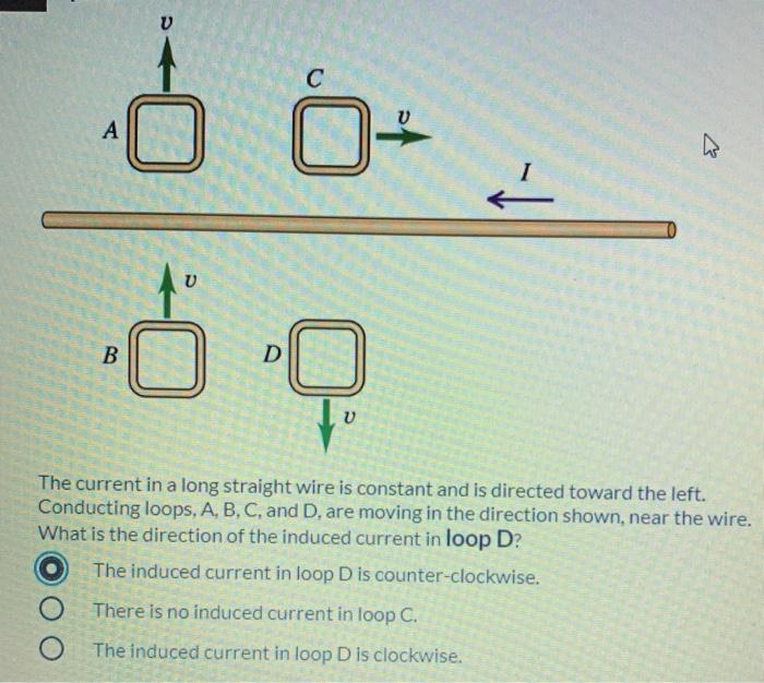 Solved what are the directions of the induced current in | Chegg.com