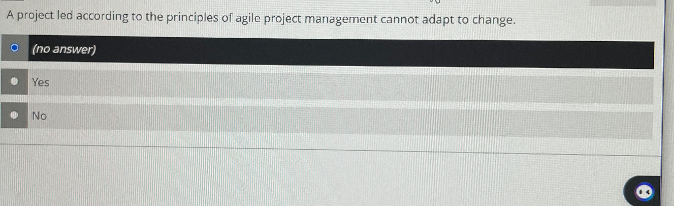 Solved A project led according to the principles of agile | Chegg.com