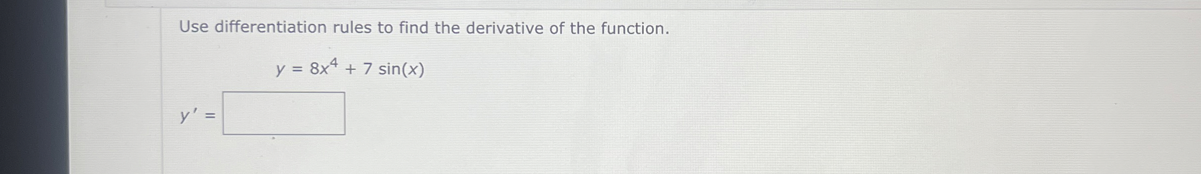 Solved Use differentiation rules to find the derivative of | Chegg.com