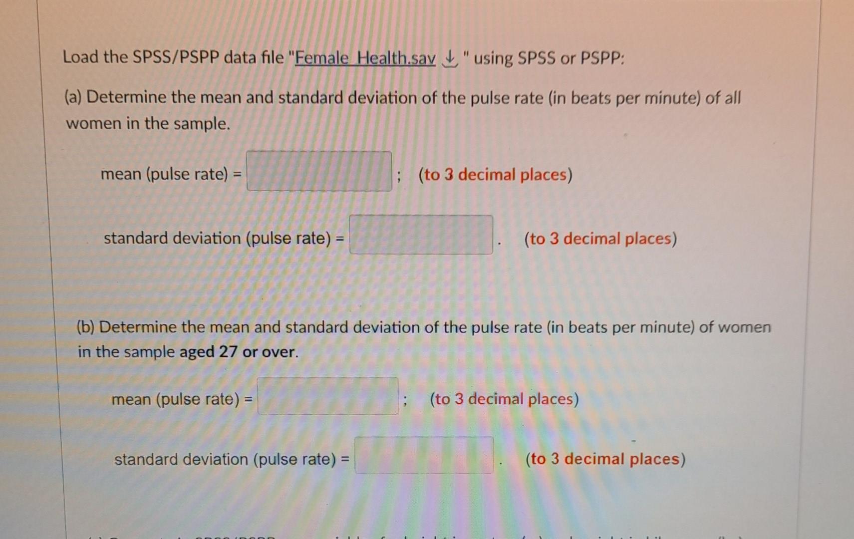 Solved (b) Determine the mean and standard deviation of the | Chegg.com