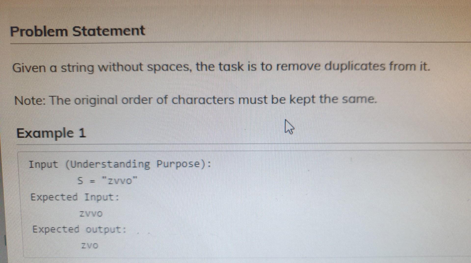 Solved Given a string without spaces, the task is to remove | Chegg.com