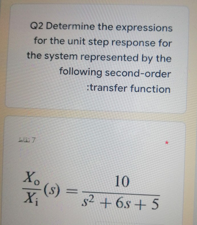 Solved Q2 Determine the expressions for the unit step | Chegg.com
