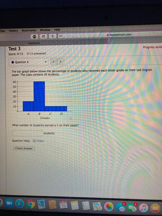 Solved Flew History Bookmarks Window Help myopenmath.com D | Chegg.com