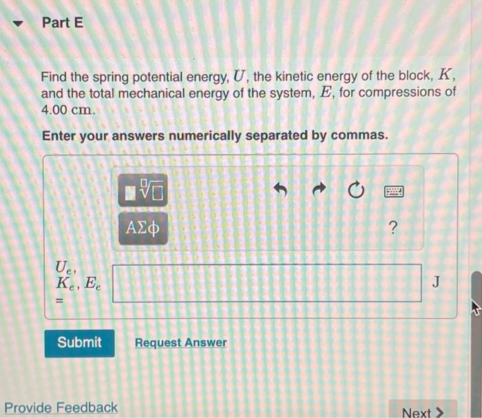 Solved Part A A 1.15 kg block slides with a speed of 0.940 | Chegg.com