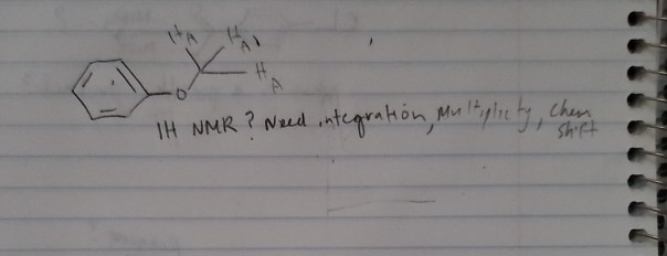 Solved IH NMR ? Need integration, multiplicity, chem | Chegg.com