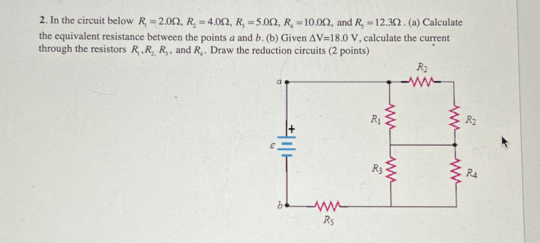In the circuit below | Chegg.com