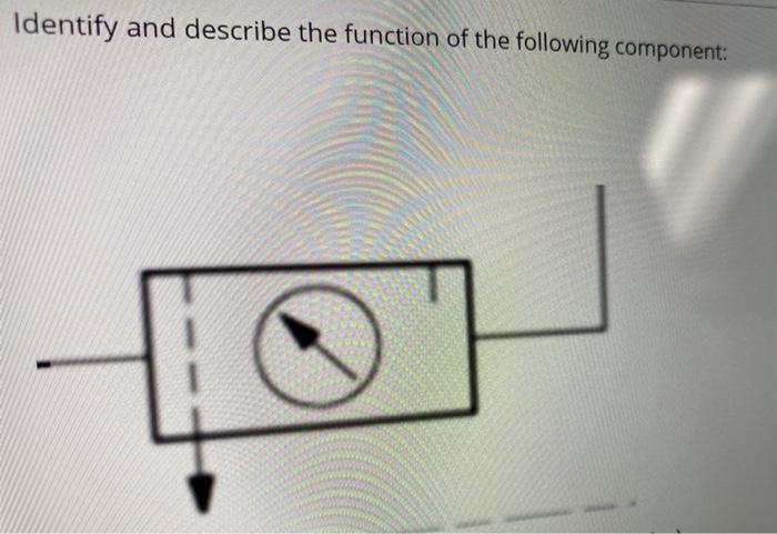 Solved Identify and describe the function of the following | Chegg.com