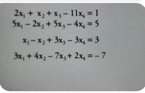 Solved Solve the system of equation using direct method by | Chegg.com