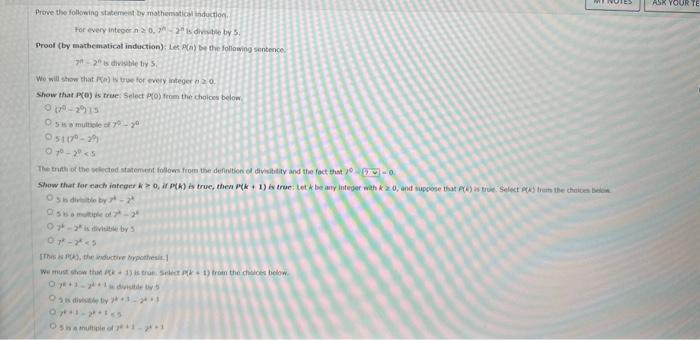 Solved 7n−2n is divistile tir 5. We will show that R(A) ) | Chegg.com