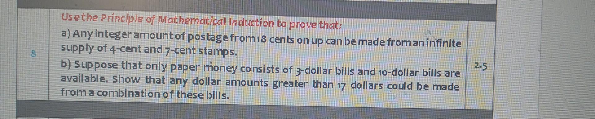 Solved Use the Principle of Mathematicar Induction to prove | Chegg.com