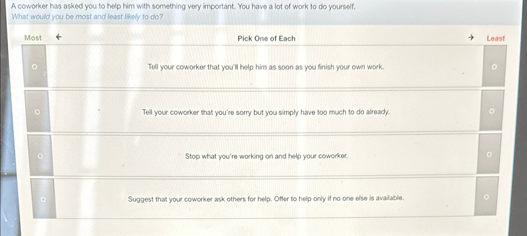 Solved A coworker has asked you to help him with something | Chegg.com