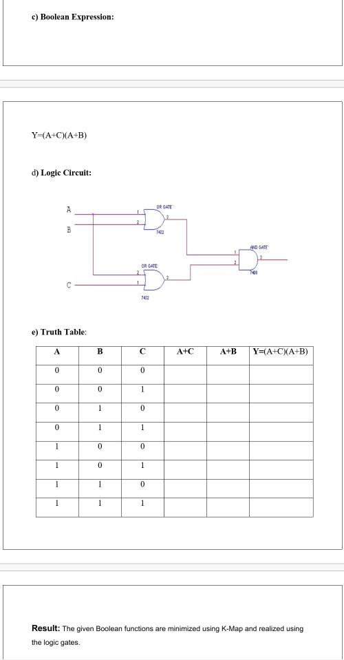 Solved EXPERIMENT NO. 4 REALIZATION OF BOOLEAN EXPRESSION | Chegg.com