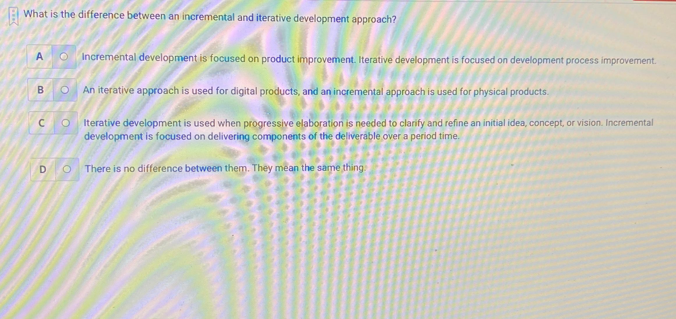 Solved What is the difference between an incremental and | Chegg.com