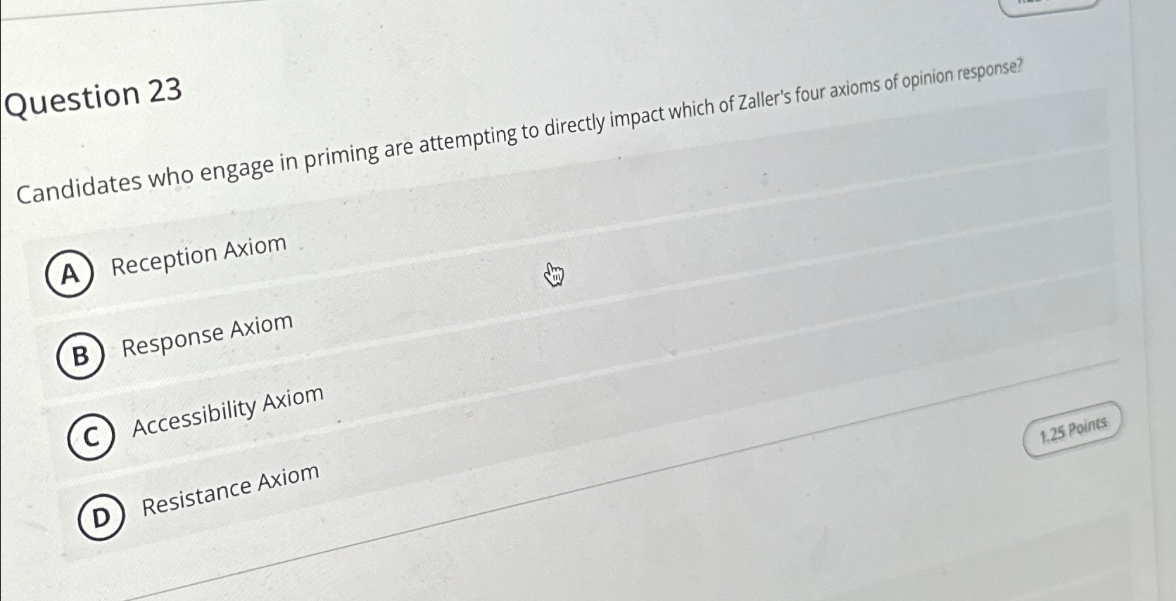 Solved Question 23Candidates who engage in priming are | Chegg.com