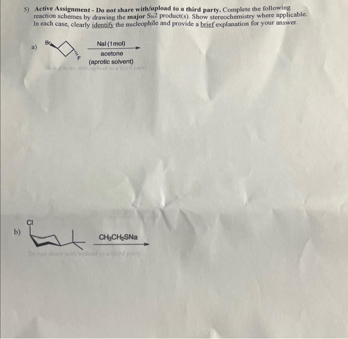 Solved 5) Active Assignment - Do not share with/upload to a | Chegg.com