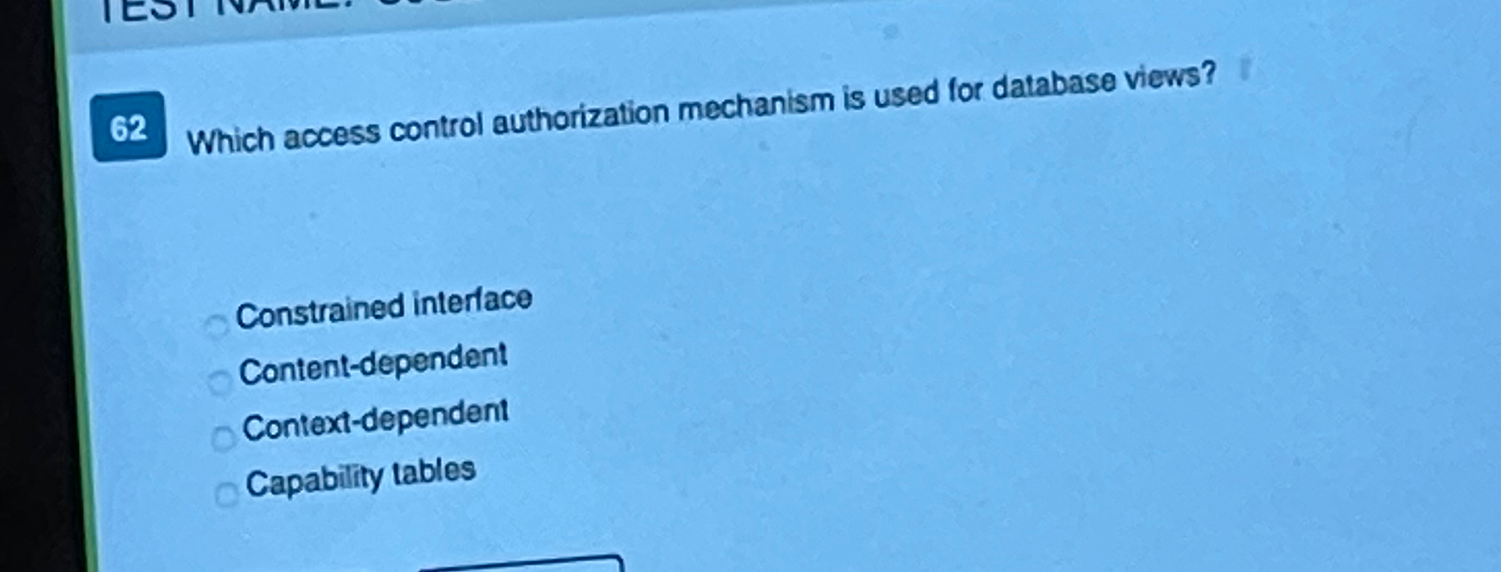 Solved Which access control authorization mechanism is used | Chegg.com