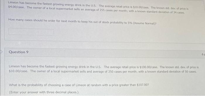 Solved Limeon has become the fastest growing energy drink in | Chegg.com