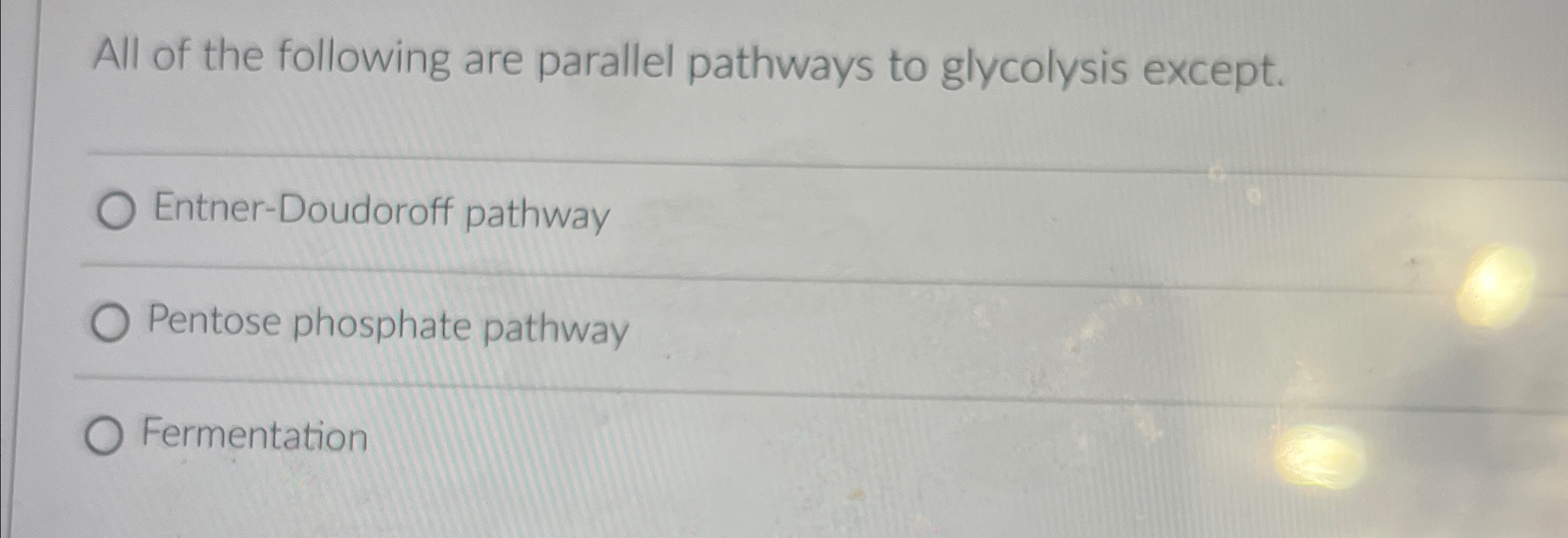Solved All of the following are parallel pathways to | Chegg.com
