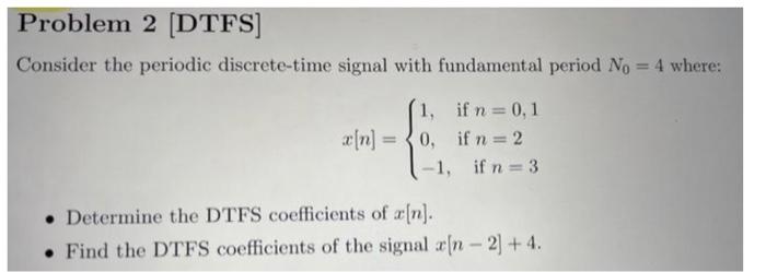 Solved Consider the periodic discrete-time signal with | Chegg.com