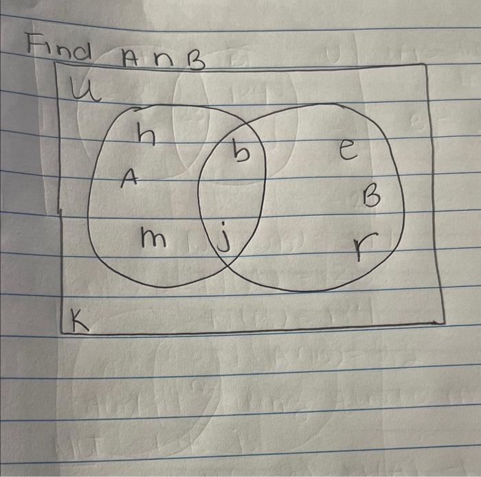 Solved Find A∩B | Chegg.com