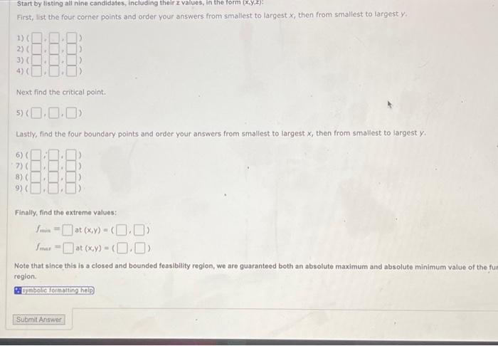 Find the exact extreme values of the function subject | Chegg.com