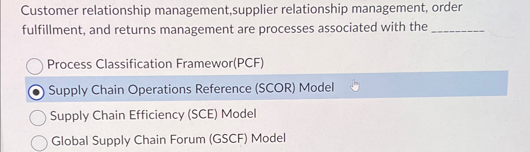 Solved Customer relationship management,supplier | Chegg.com