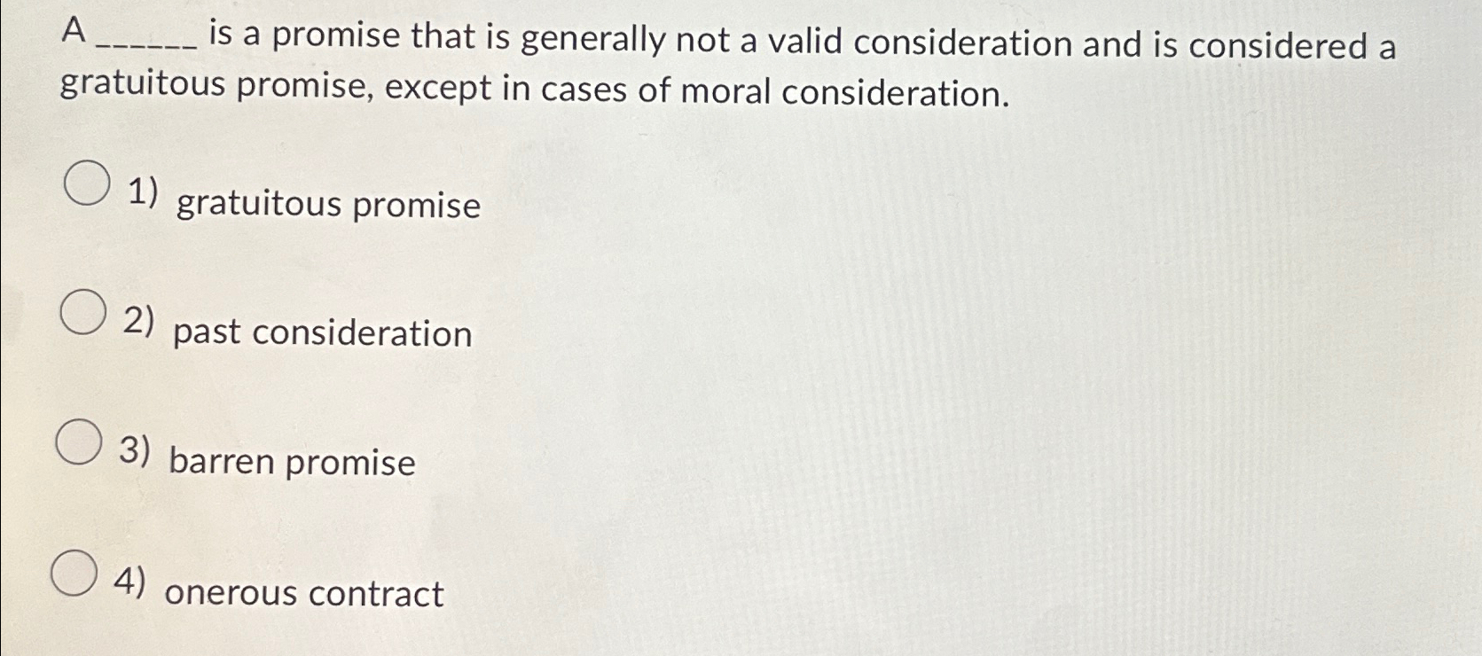Solved A is a promise that is generally not a valid | Chegg.com
