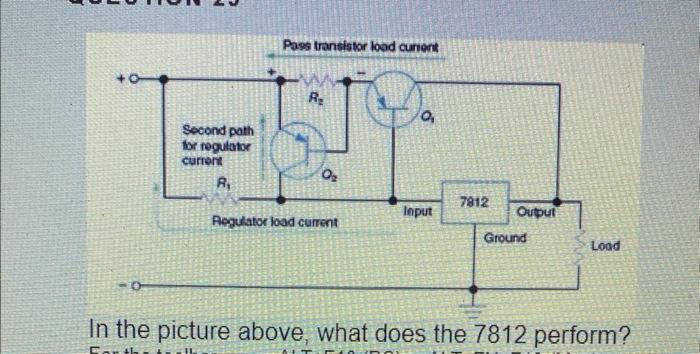 Solved In the picture above, what does the 7812 perform? | Chegg.com