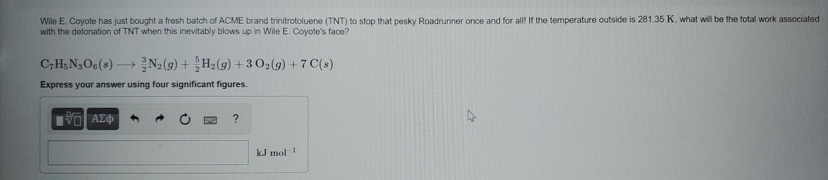 Wile E. Coyote has just bought a fresh batch of ACME | Chegg.com