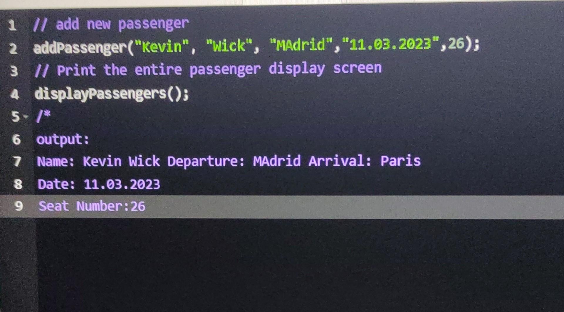 Solved (in c program)Write a program to store an airline | Chegg.com