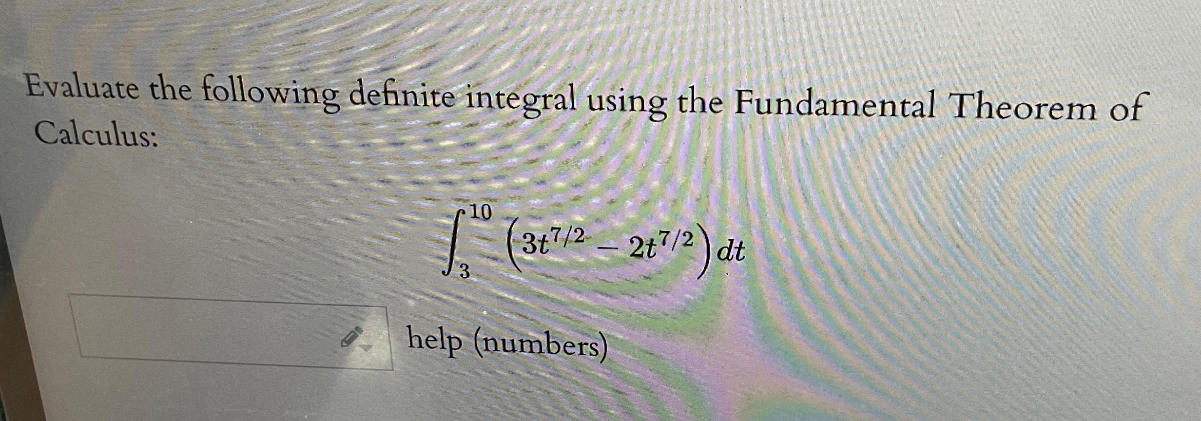 Solved Evaluate the following definite integral using the | Chegg.com