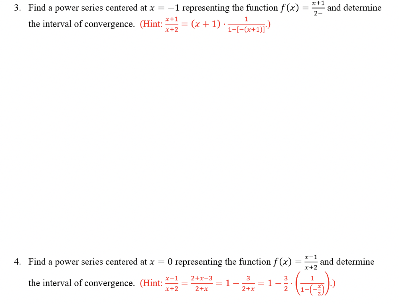 Solved Find a power series centered at x=0 ﻿representing the | Chegg.com