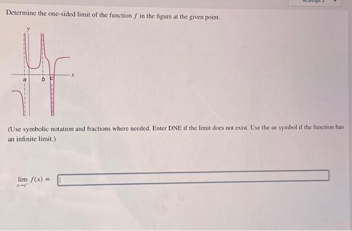 Solved Determine the one-sided limit of the function f in | Chegg.com