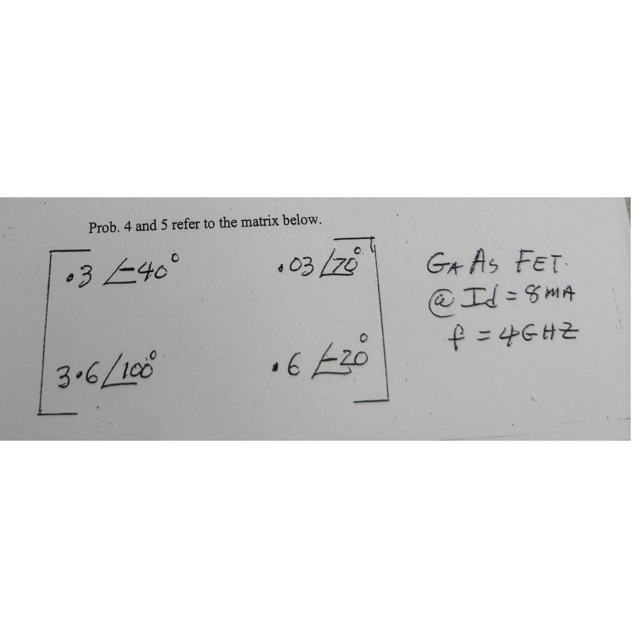 Solved 4) ﻿What is the input and output Return Loss in db | Chegg.com