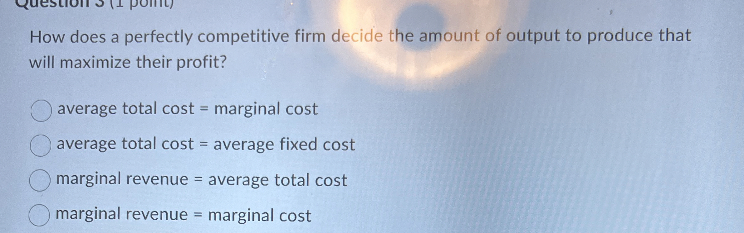 High Quality SOLUTION How does a perfectly competitive firm decide the ...