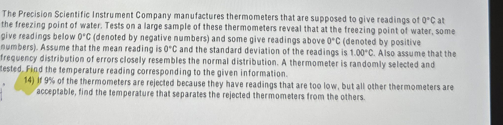 Solved The Precision Scientific Instrument Company | Chegg.com