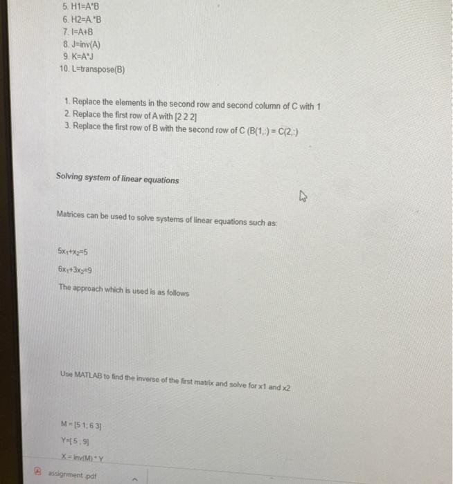 Solved Matrices play a significant role in DSP. They are | Chegg.com