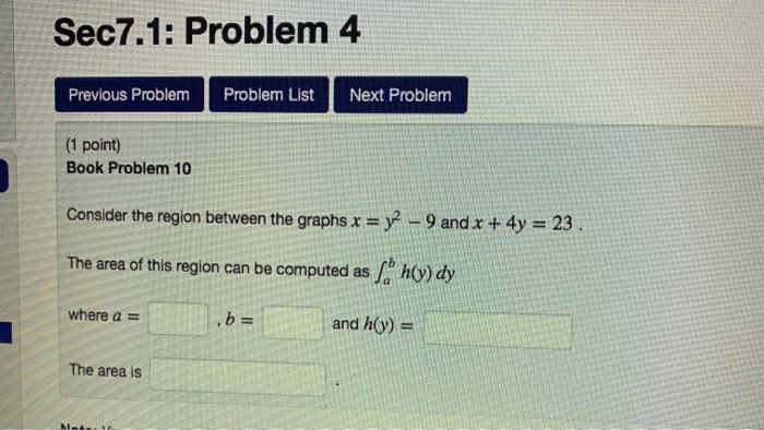 Solved Sec7 1 Problem 1 Previous Problem Problem List Next