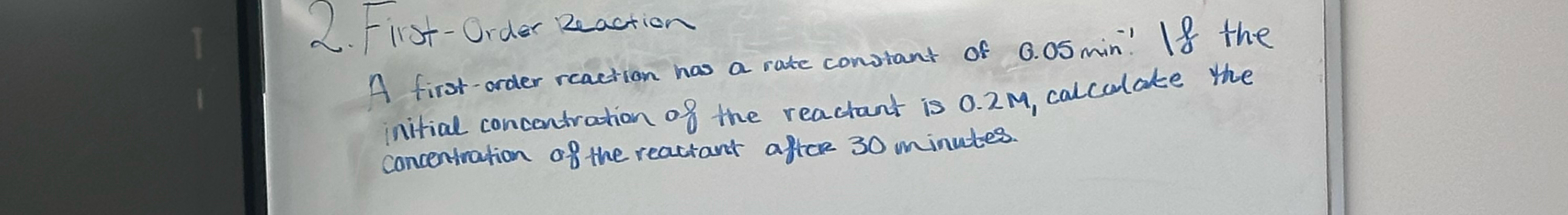 Solved A First Order Reaction Has A Rate Condtant Of