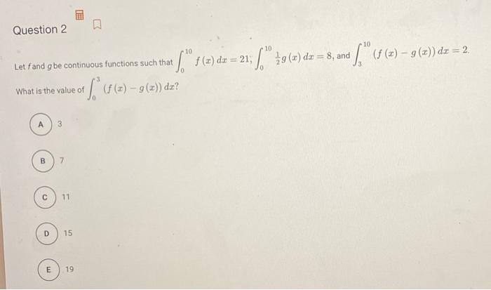 Solved Question 2 Let fand gbe continuous functions such | Chegg.com