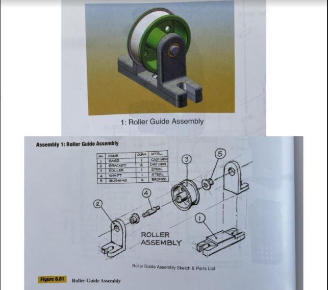 Solved 1: Roller Guide Assembly Assembly 1: Roller Guide | Chegg.com