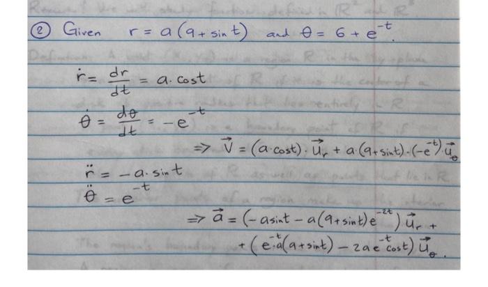 Solved Find the Velocity and Acceleration of the | Chegg.com