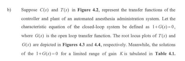 Solved b) Suppose C(s) and 7(s) in Figure 4.2, represent the | Chegg.com