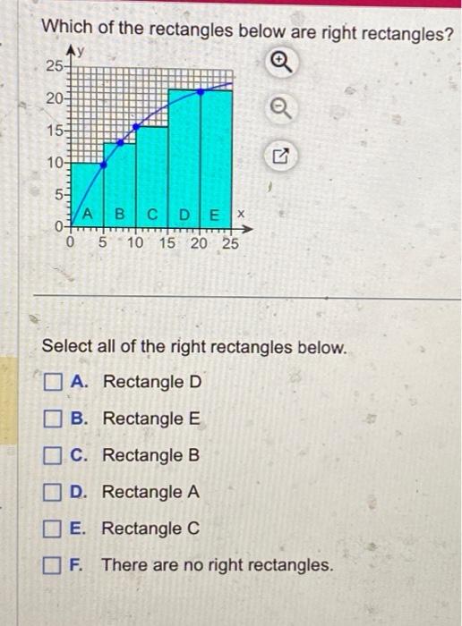 Which of the rectangles below are right rectangles? | Chegg.com