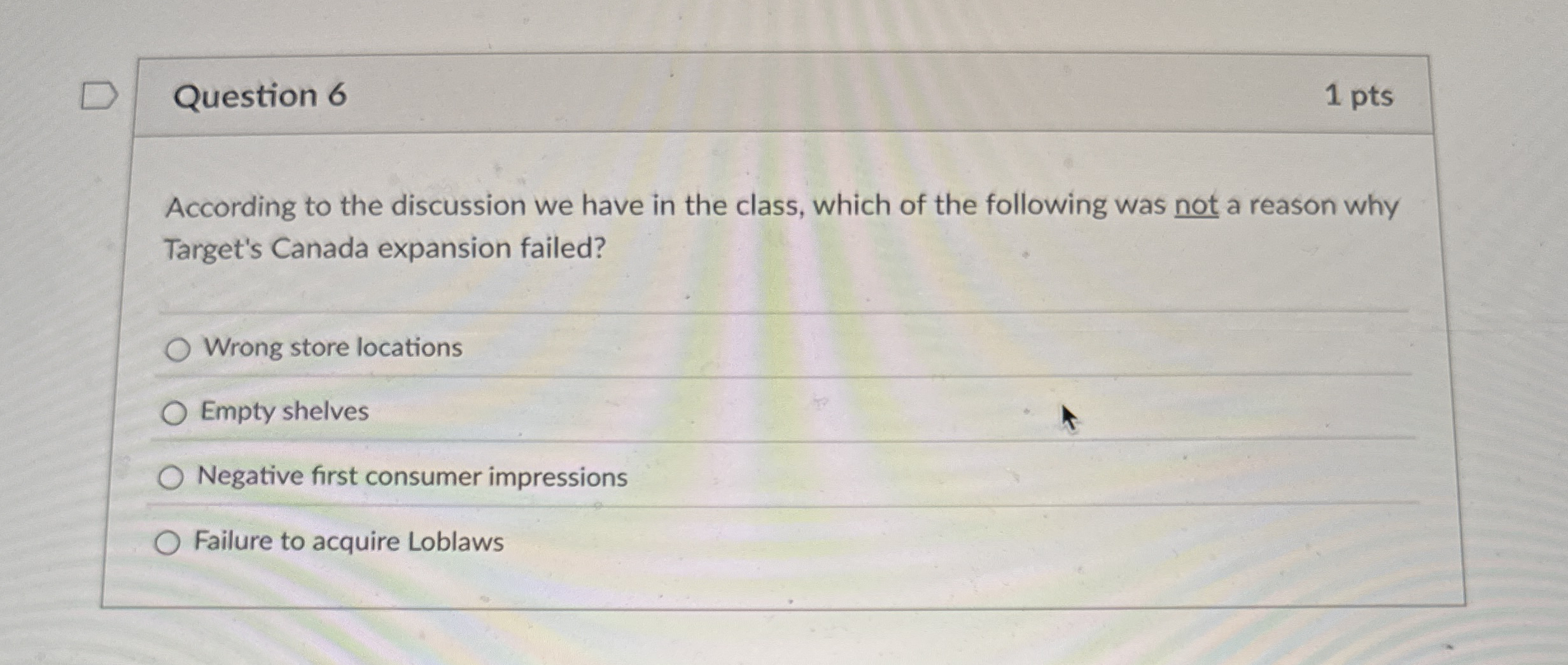 Solved Question 61 ﻿ptsAccording to the discussion we have | Chegg.com