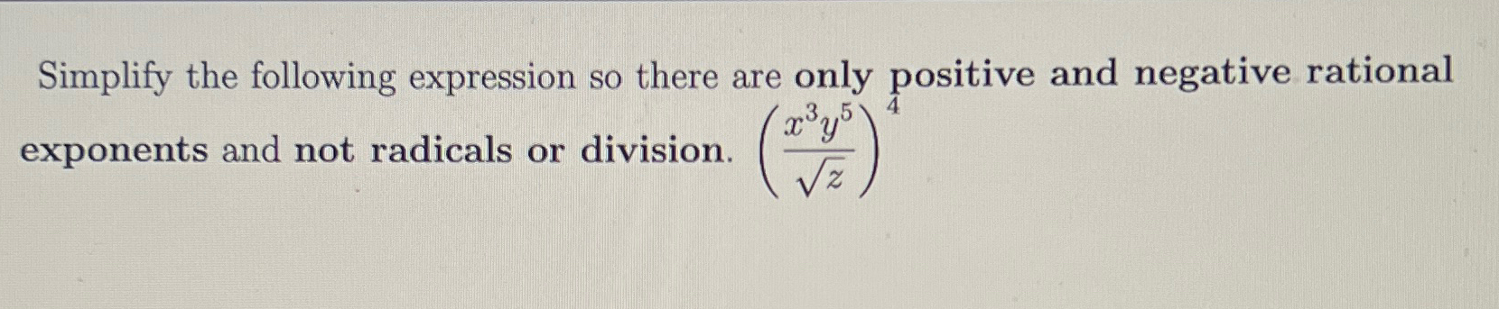 Solved Simplify the following expression so there are only | Chegg.com