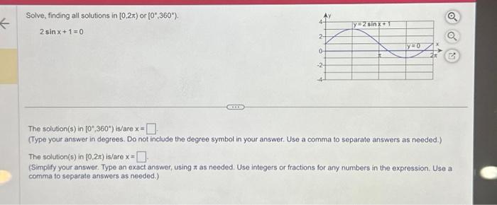 Solved Solve, finding all solutions in [0,2π) or (0∘,360∘) | Chegg.com