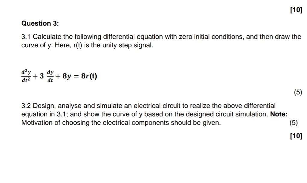 Solved [10]Question 3:3.1 ﻿Calculate the following | Chegg.com